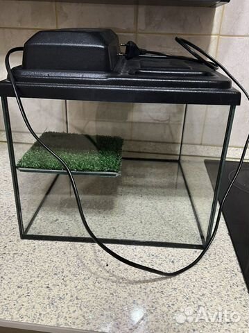 Аквариум с крышкой и мостиком 25л 38x21x34 см