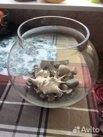 Аквариум круглый с аксессуарами