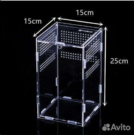 Вертикальный террариум акриловый 251515